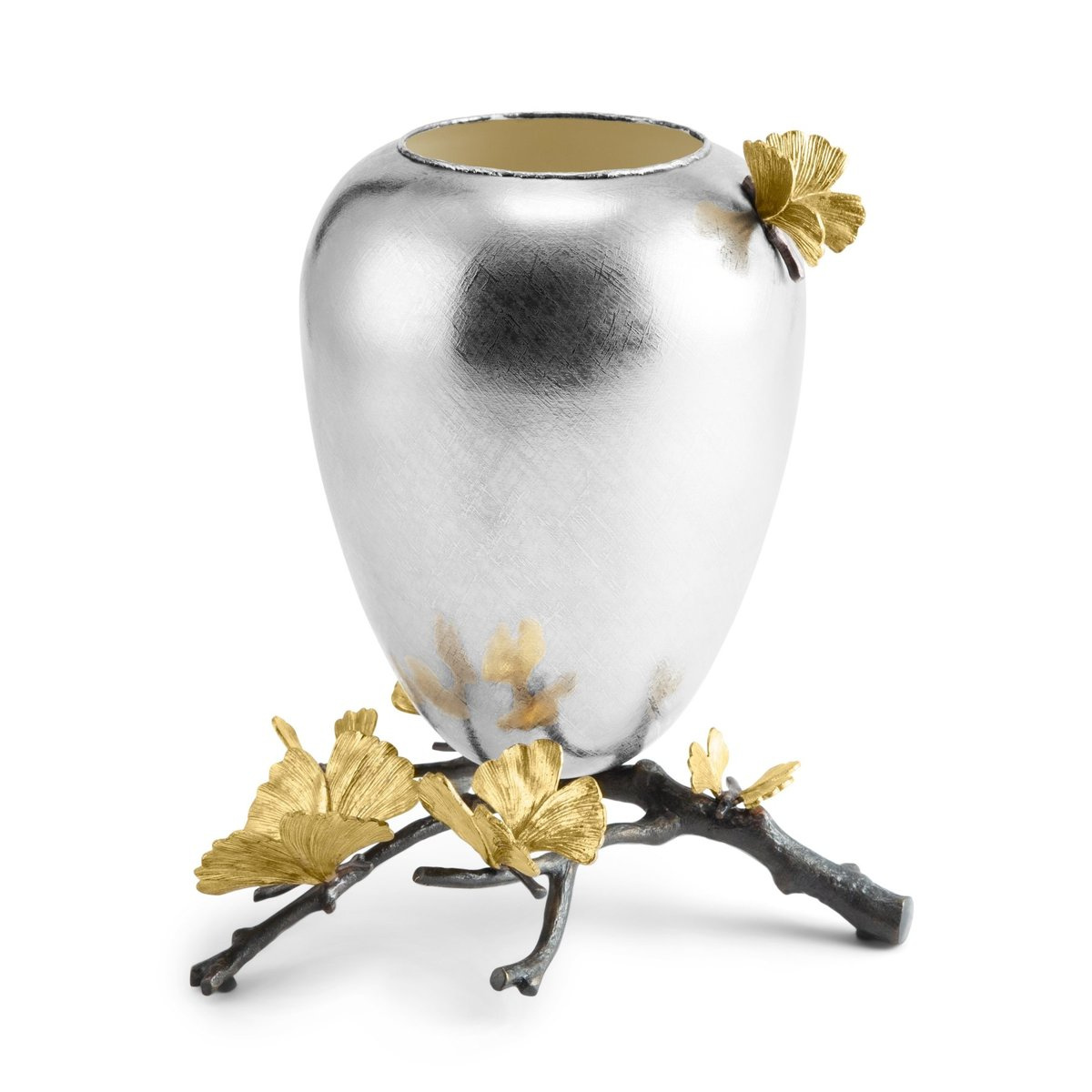 Michael Aram vase, from the Butterfly Ginkgo Medium collection ...